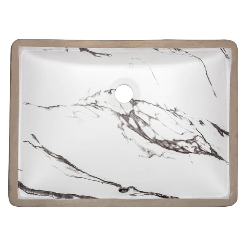 Undermount Rectangle Bathroom Sink with Overflow USR1813