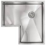 Stainless Steel Butterfly Workstation Corner Kitchen Sink Single Bowl ...