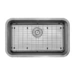 29-3/4″ x 18″ x 9” Stainless Steel Undermount Single Bowl Kitchen Sink ...