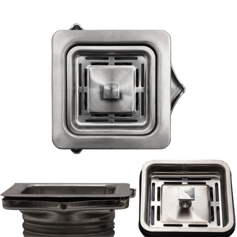Stainless Steel Disposal Adapter Drain for Square Drain Sinks - (SDA)