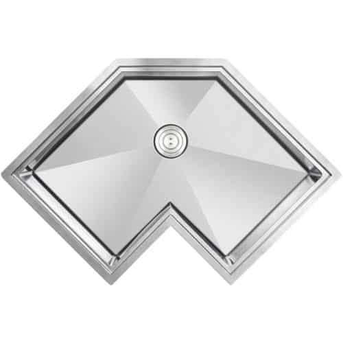 Stainless Steel Butterfly Workstation Corner Kitchen Sink Single Bowl ...