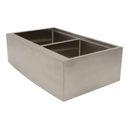 33" x 21" x 10" Double Bowl Apron Workstation Kitchen Sink