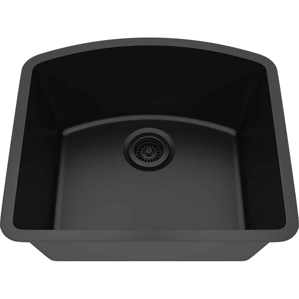 23″ x 21″ Undermount Single Bowl Quartz Kitchen / Bar / Laundry Sink