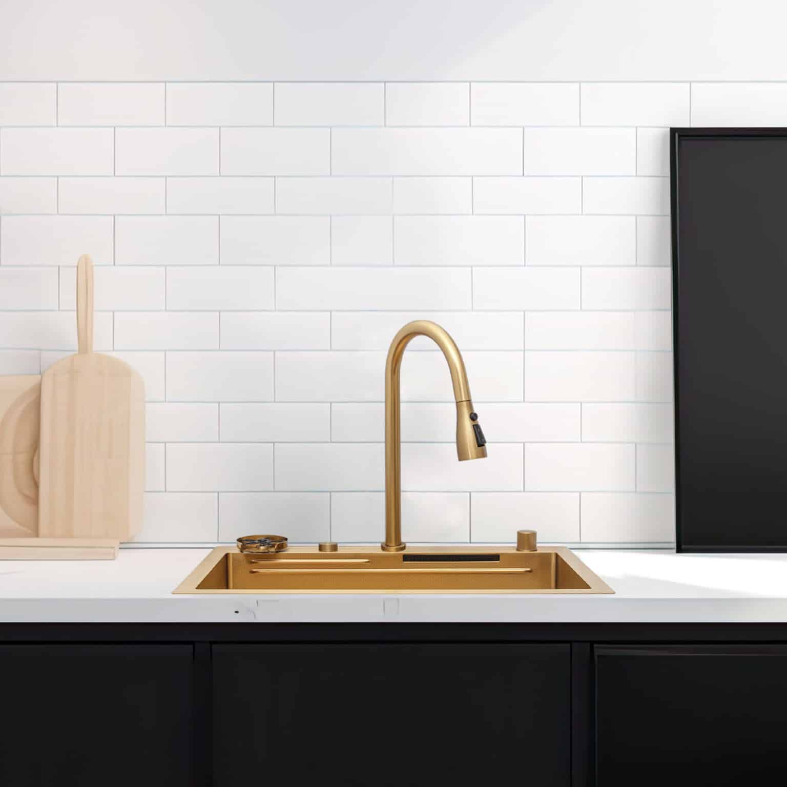 All-In-One Stainless Steel Kitchen Sink Set with Fixtures and Accessories