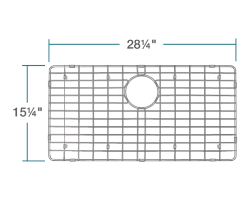 Stainless Steel Sink Grid G-848-O - Strictly Kitchen + Bath
