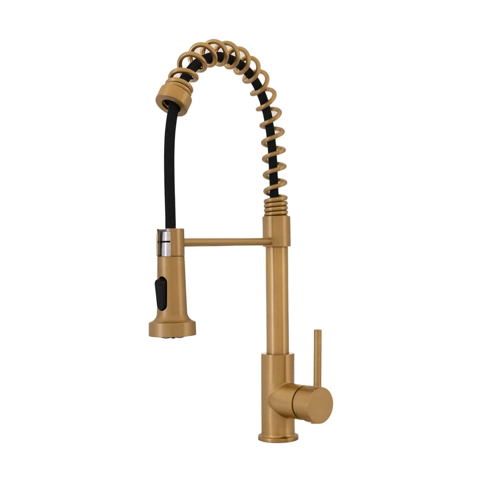 19-1/8" H Coil Spring Pull-Down Kitchen Faucet Collection | KF120