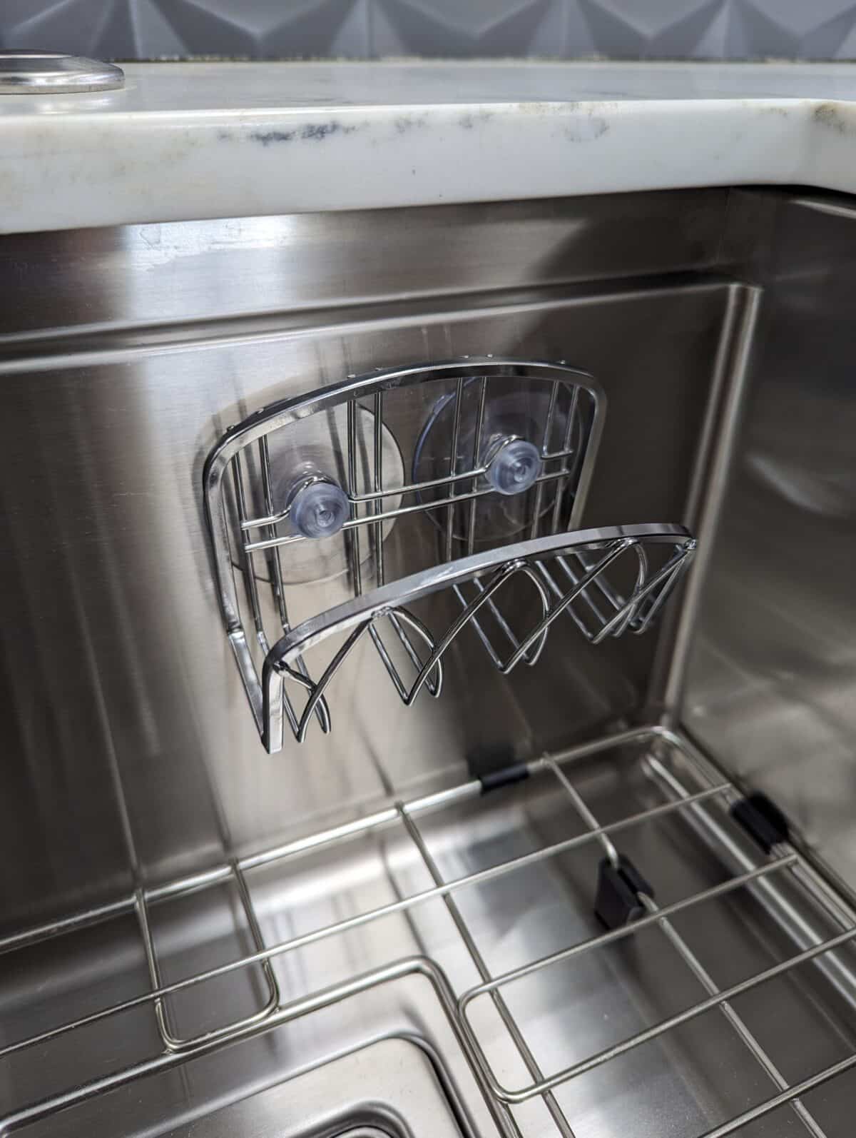 (NEW) Stainless Steel Sponge Holder with Interlaced Arc Design ...