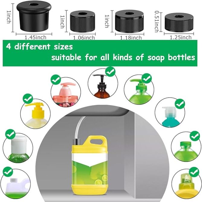 Sink Soap Dispenser Extension Tube Kit - 47" Long Sink Soap Dispensers ...