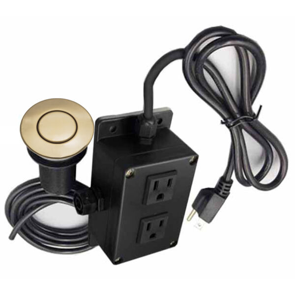Universal Dual Outlet Air Switch Control Box with Push Button Kit for ...