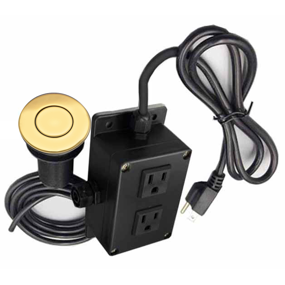 Universal Dual Outlet Air Switch Control Box with Push Button Kit for ...