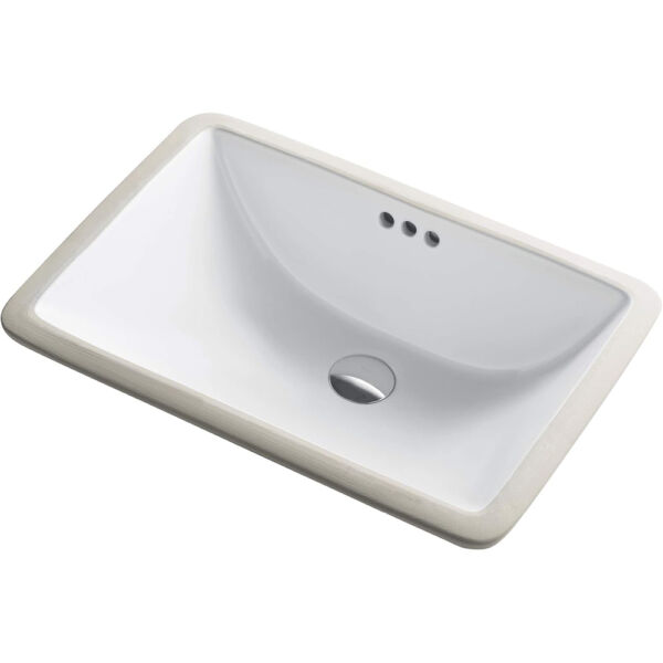Undermount Rectangle Bathroom Sink with Overflow UTR1813