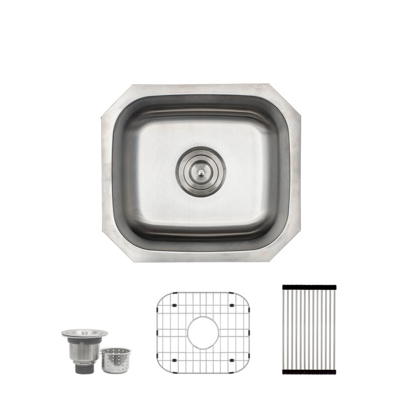17-7/8″ x 15-7/8″ x 8” Stainless Steel Undermount Single Bowl Kitchen ...